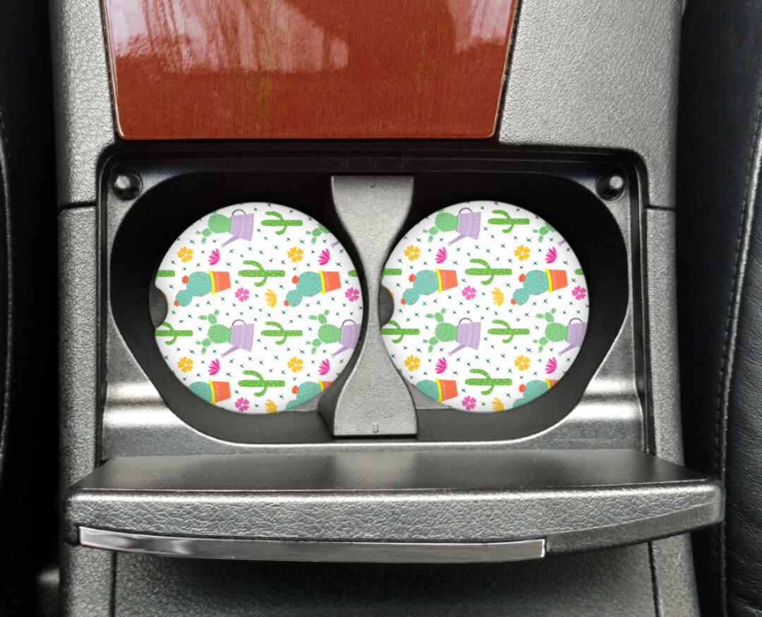 Cactus Car Coaster, Set of 2 Coasters - Etsy