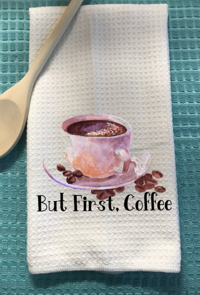 Kitchen Towel Towel Set Coffee Towel Kitchen Decor Coffee - Etsy