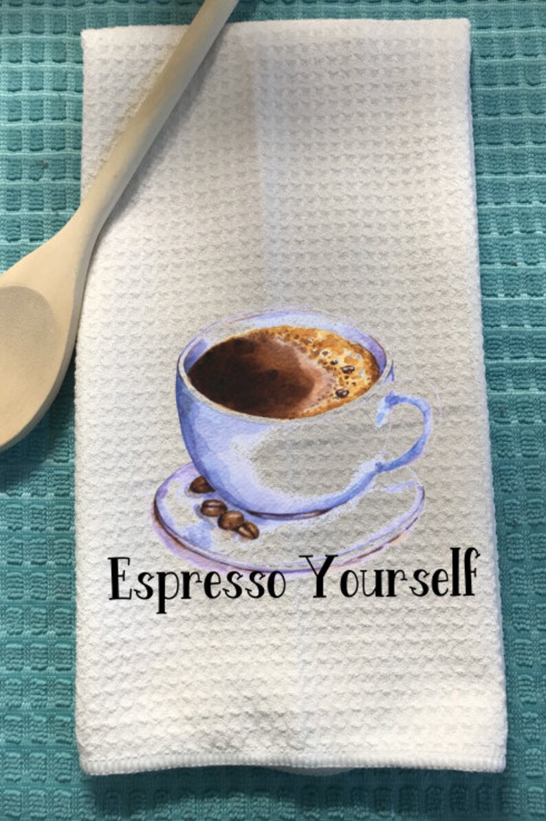 Kitchen Towel Towel Set Coffee Towel Kitchen Decor Coffee - Etsy