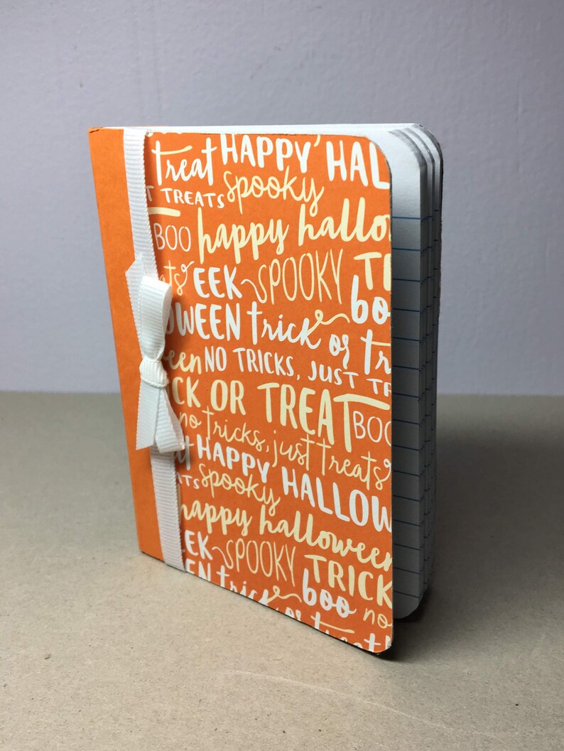 Spiders, Webs and Trick or Treat Notepads - Halloween Set of 2 Mini ...