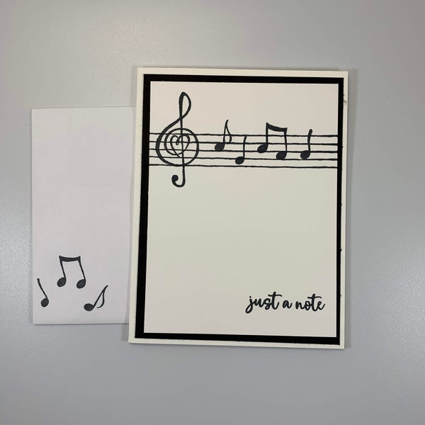 Just a Note Music Cards - Etsy