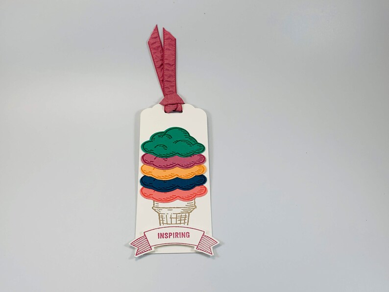 Ice Cream Cone Bookmark or Gift Tag - Choose Your Color "inspiring ...