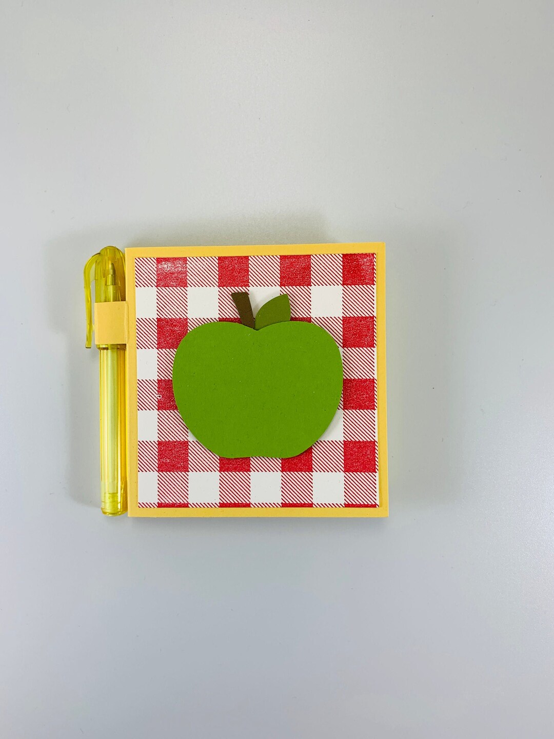Back to School Apple Sticky Note Pad Holder - A+ Teacher Gift - Fall ...