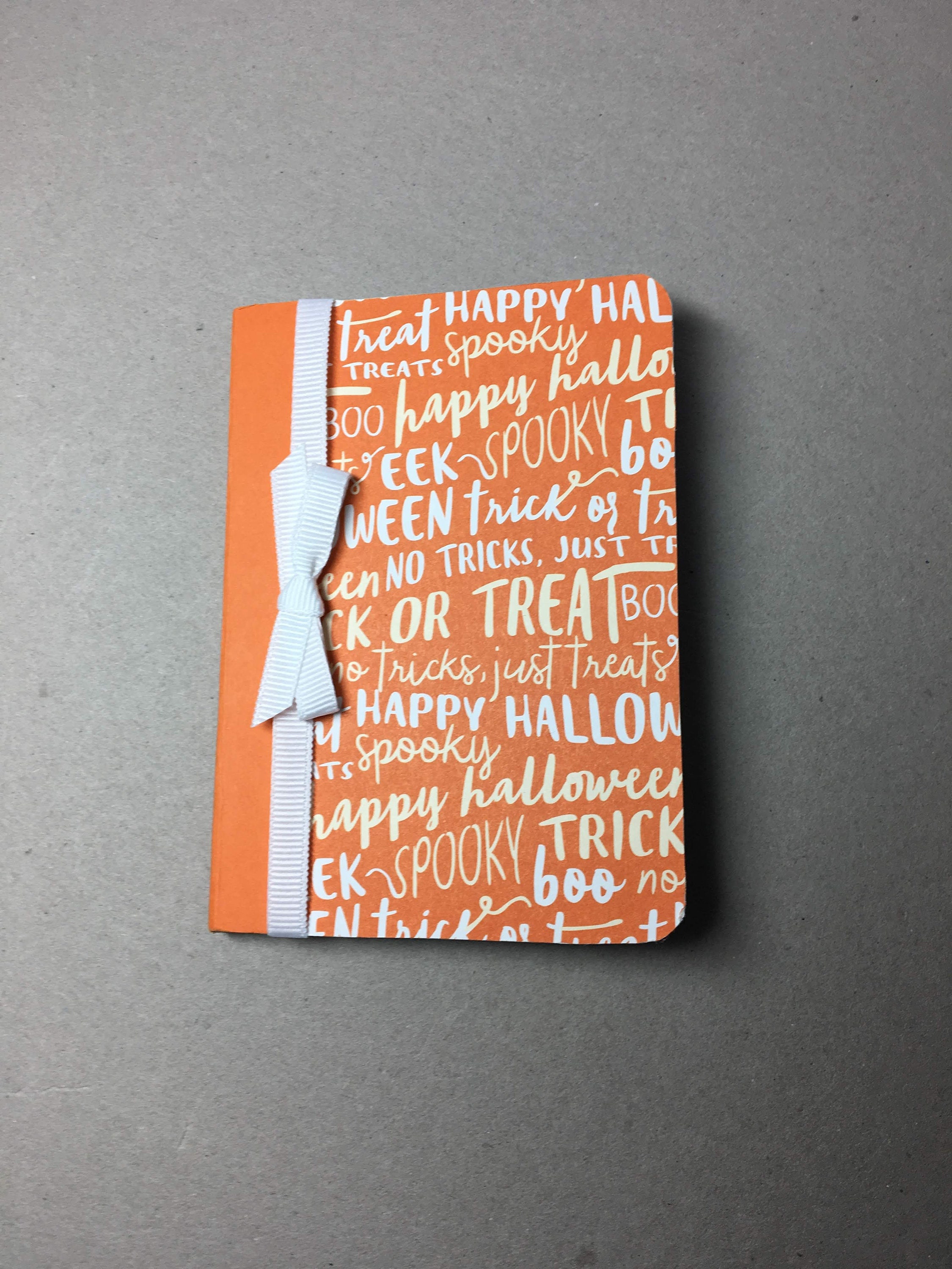 Spiders, Webs and Trick or Treat Notepads Halloween Set of 2 Mini ...