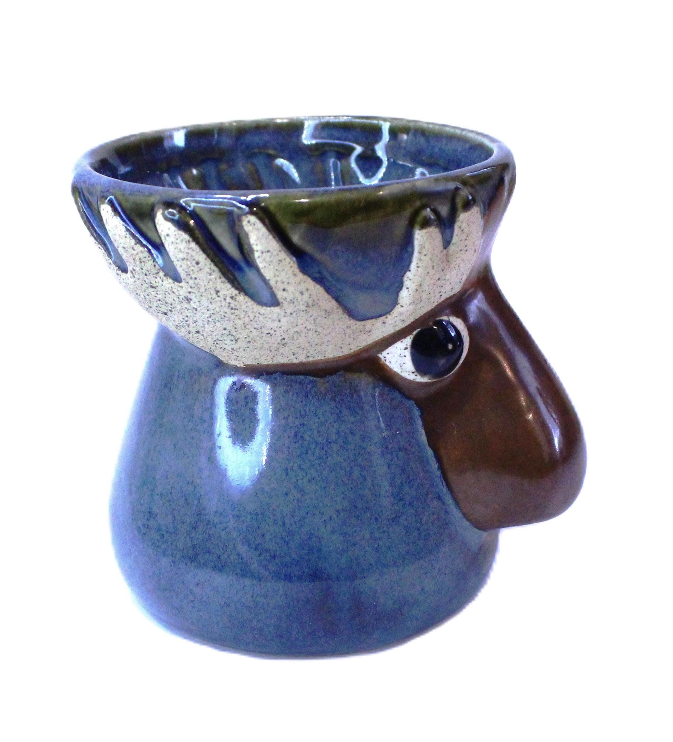 Rad Designs Moose Stoneware Pottery - Moose Egg Separator - 3 3/4" Tall ...