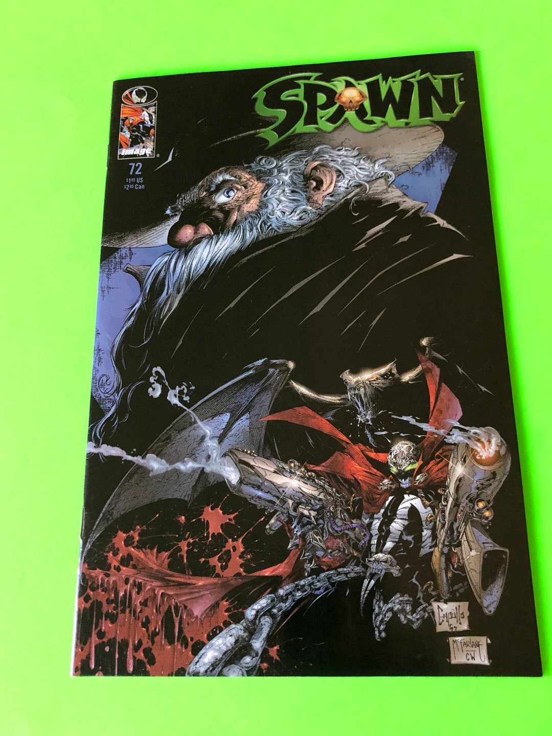 SPAWN 72 1998 bloodless Art Story by Todd - Etsy