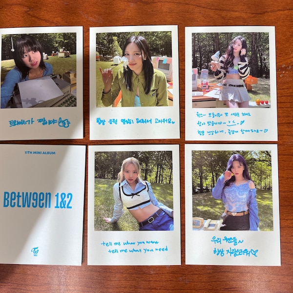 Twice Photocards Between 1 and 2 - Etsy