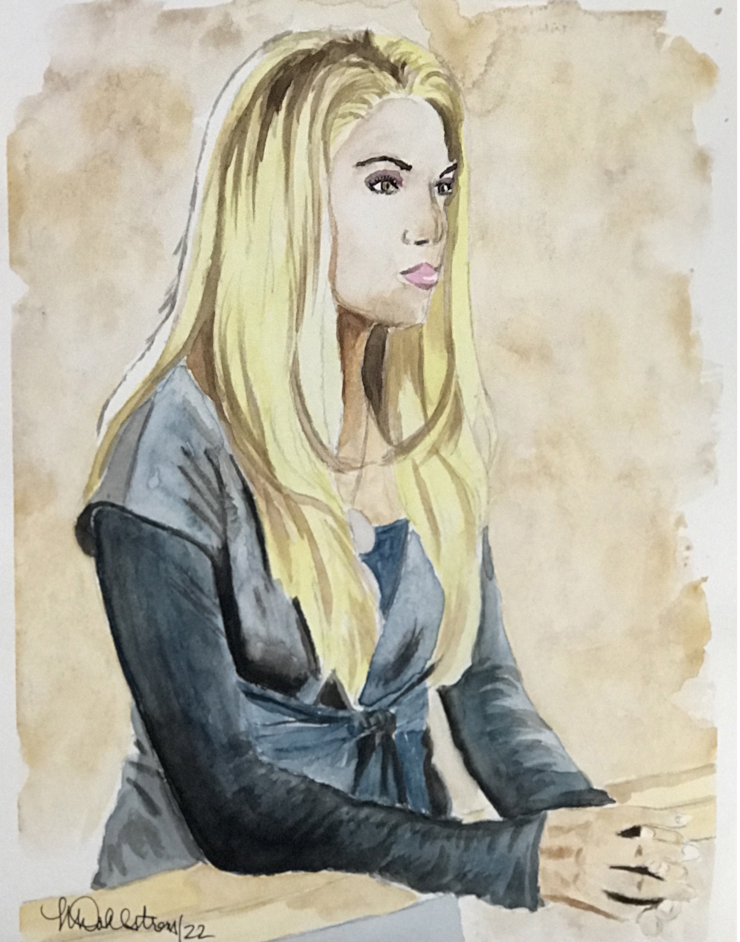 Rosalie Fine Art Print of My Original Watercolor Painting - Etsy