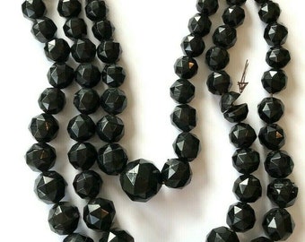 Whitby Jet Beads - Etsy