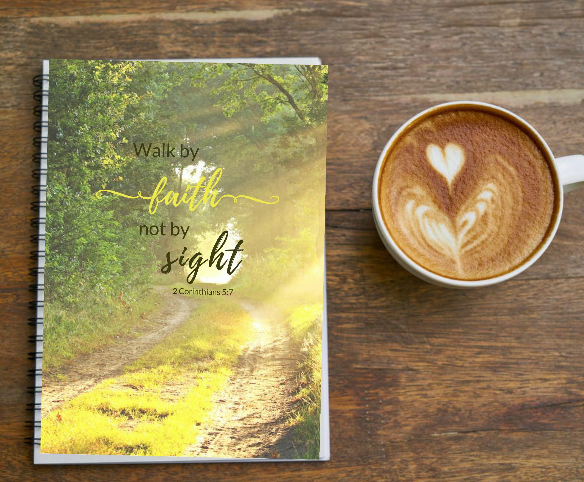 Walk By Faith Not By Sight Faith JournalSpiral Notebook Ruled | Etsy