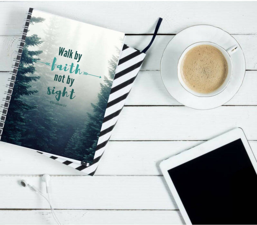 Walk by Faith Not by Sight Faith Journal Spiral Notebook Ruled Line - Etsy