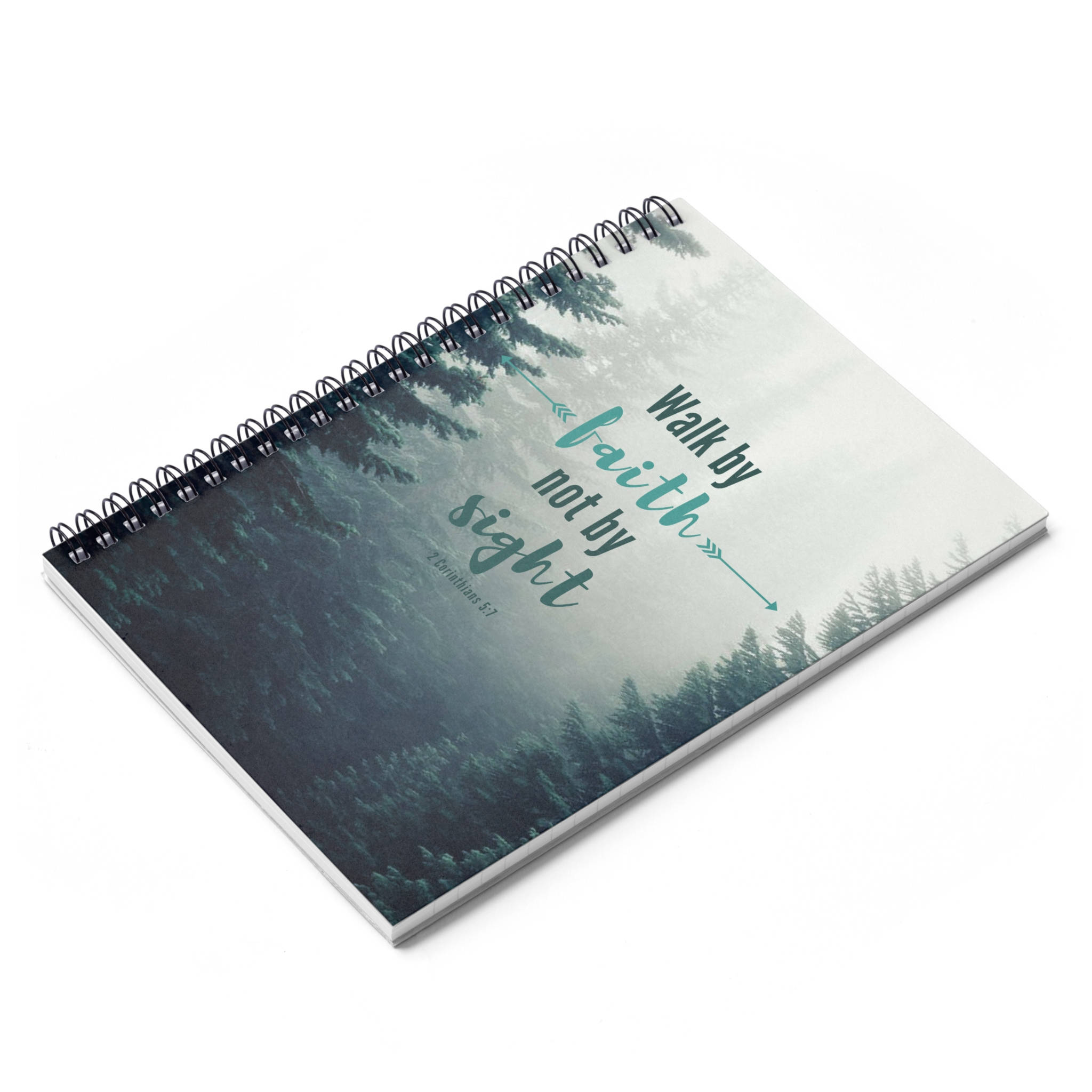 Walk by Faith Not by Sight Faith Journal Spiral Notebook Ruled Line - Etsy