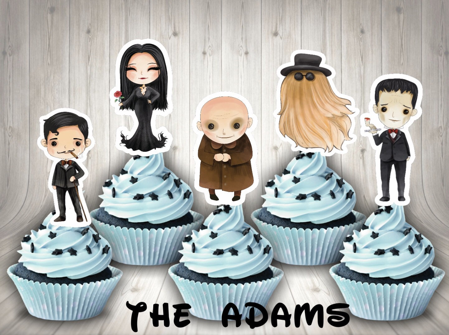 Free shipping The Adams stickers the Adams cupcake toppers | Etsy