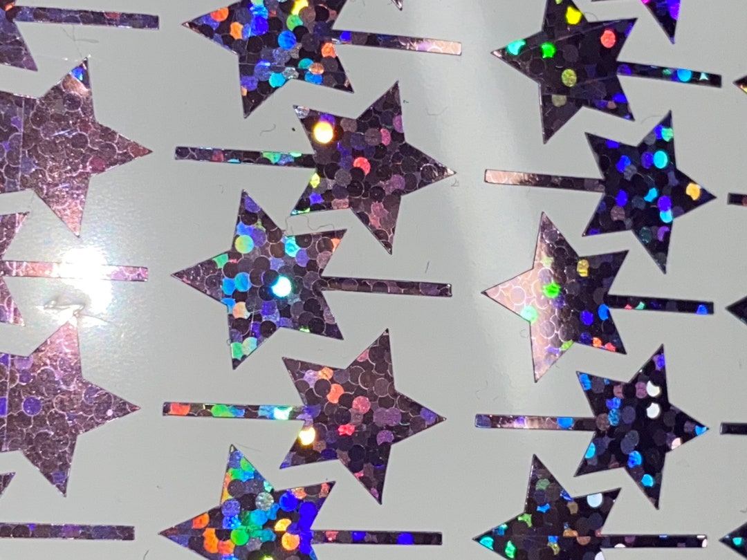 Rainbow Holographic Vinyl Magic Wand Stickers, Planner Decor - Etsy