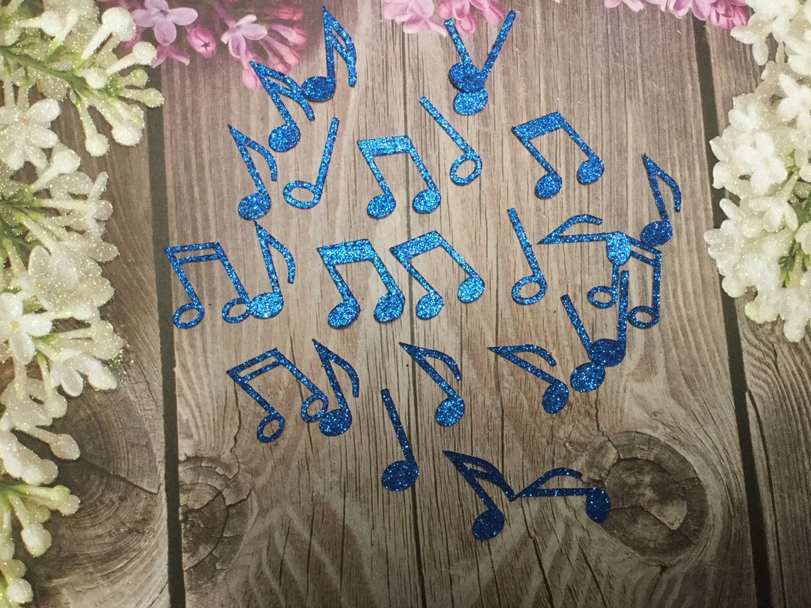 Music Notes Glitter Gold Party Teacher Music Musical Confetti - Etsy