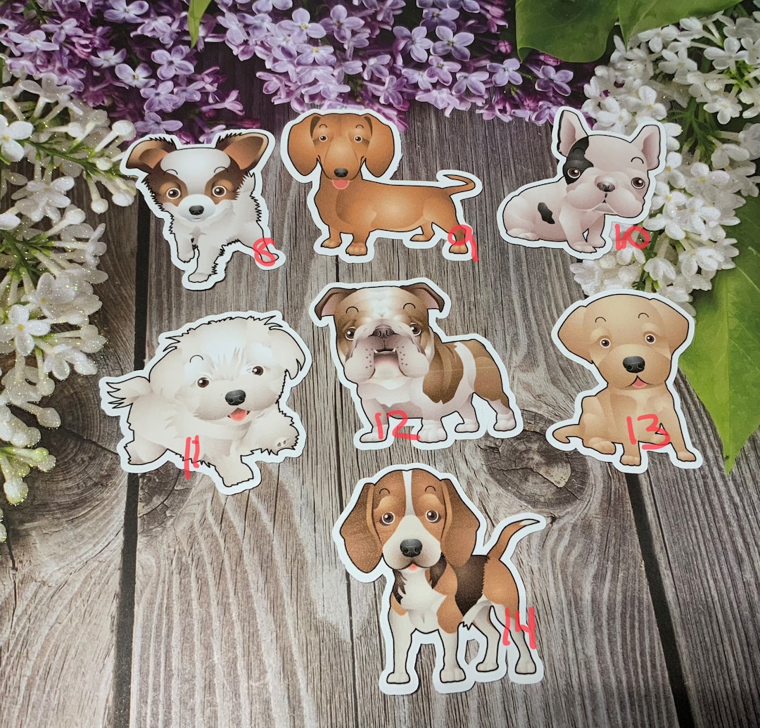 Dog Stickers, Cute Stickers,pet Stickers - Etsy