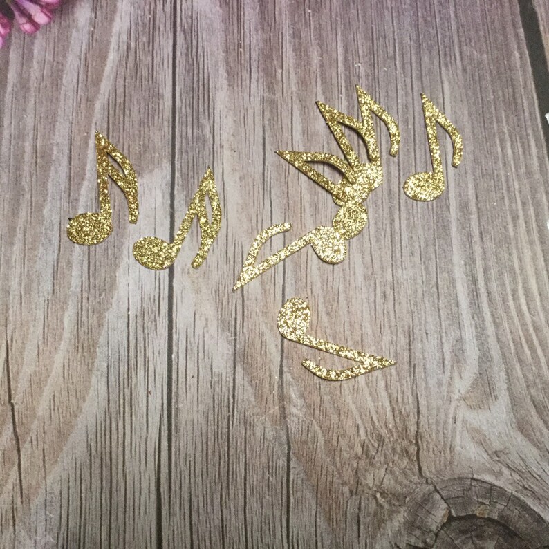 Music Notes Glitter Gold Party Teacher Music Musical Confetti | Etsy