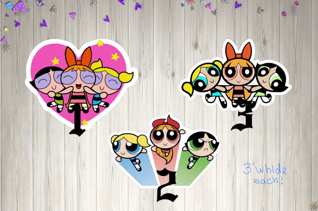 Power Puff Girl, Stickers, 3”wide - Etsy