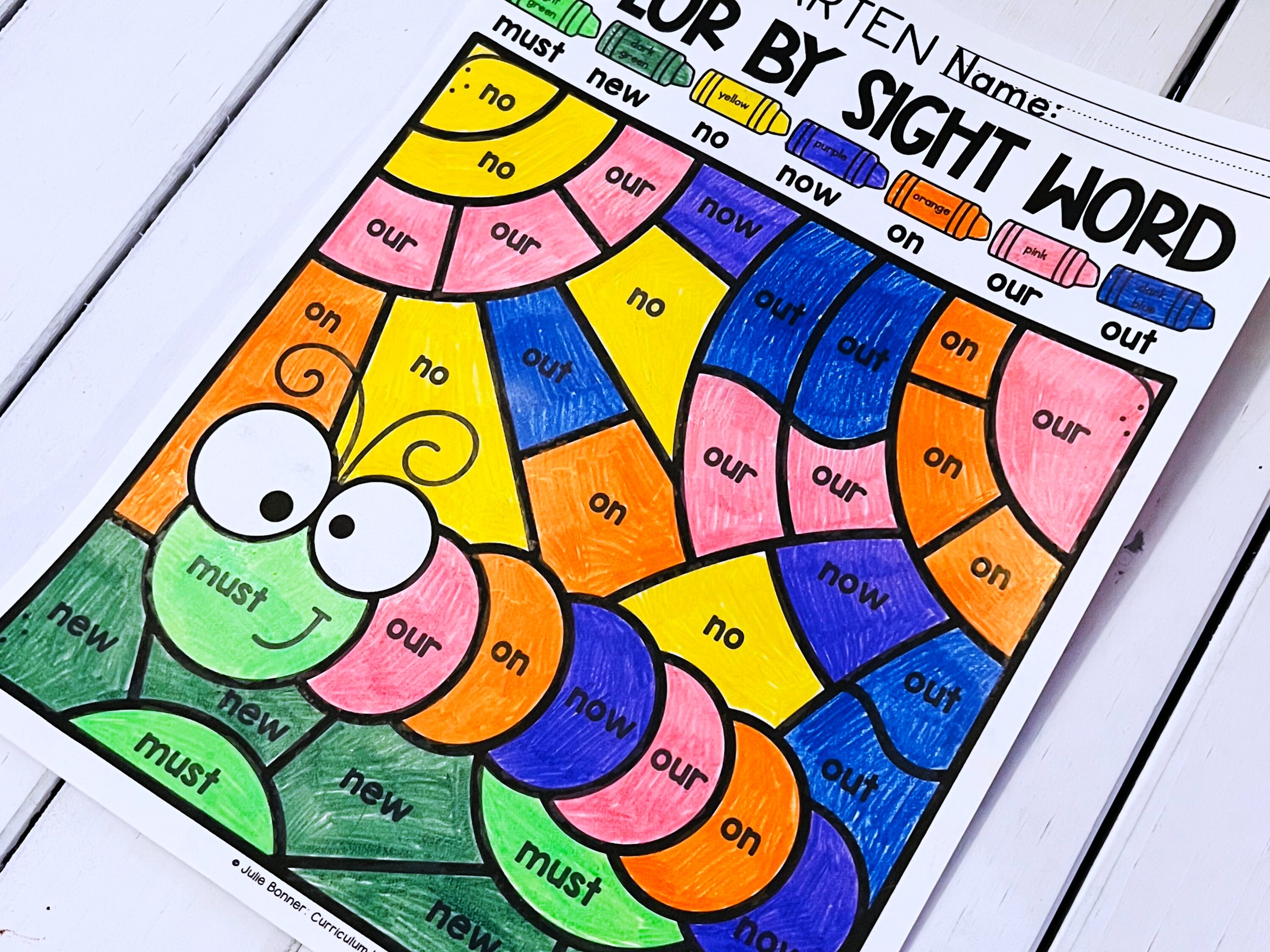 Sight Words Coloring Worksheets For Kindergarten Or Prek 52 Sight Words sight-words-coloring-worksheets-for-kindergarten-or-prek-52-sight-words