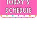 Class Schedule Cards With Pictures | Rainbow Dots Classroom Decor - Etsy