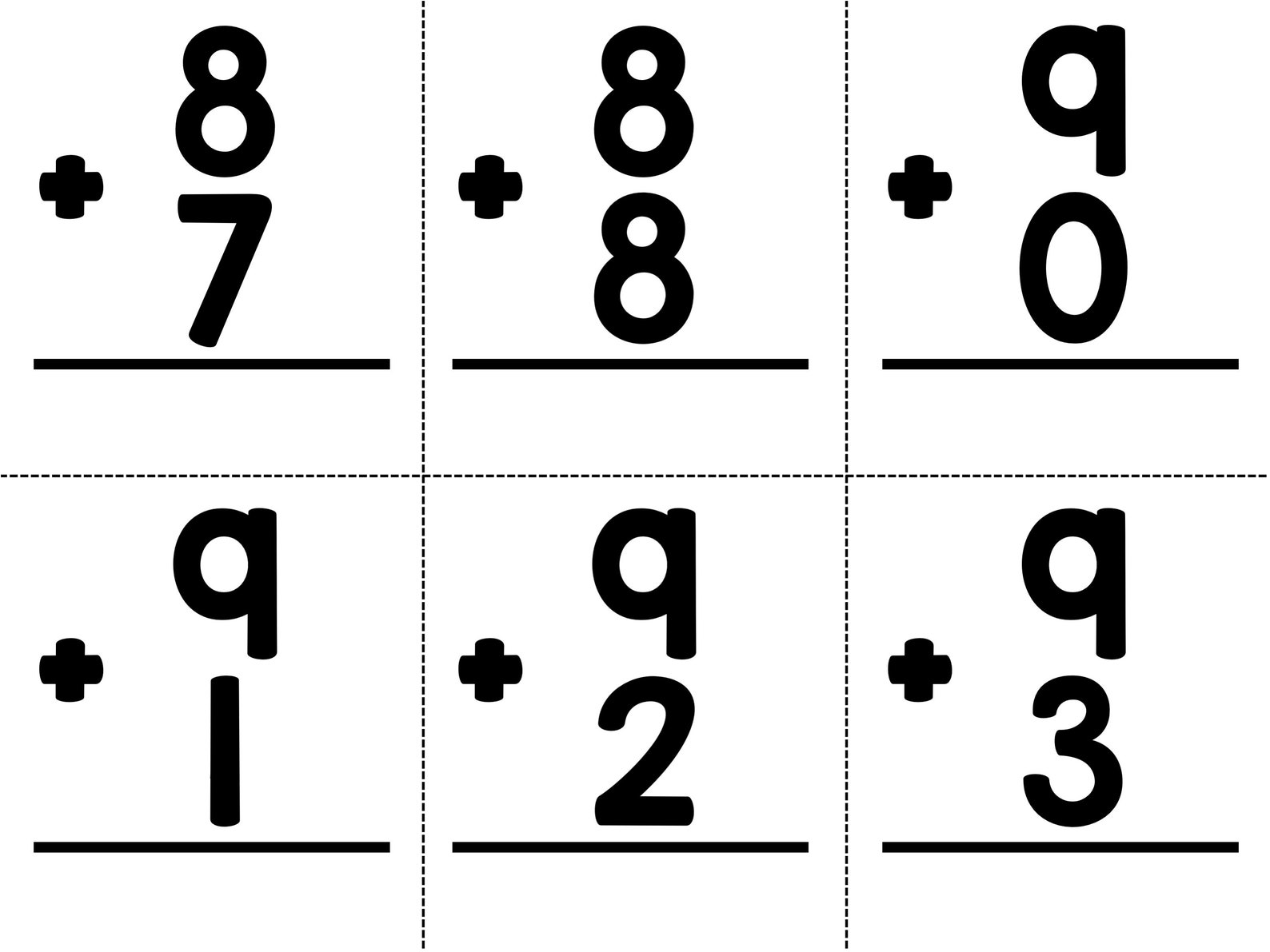 Addition Flash Cards | Printable Flashcards for Kids | Printable ...