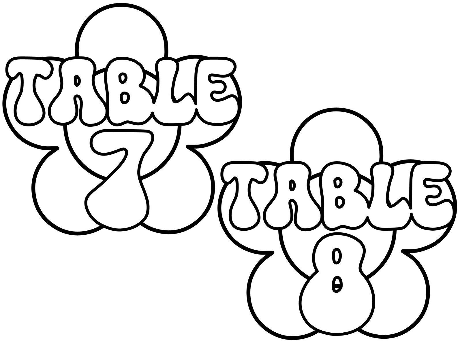 Classroom Table Signs | Classroom Table Number Signs | Groovy Retro ...