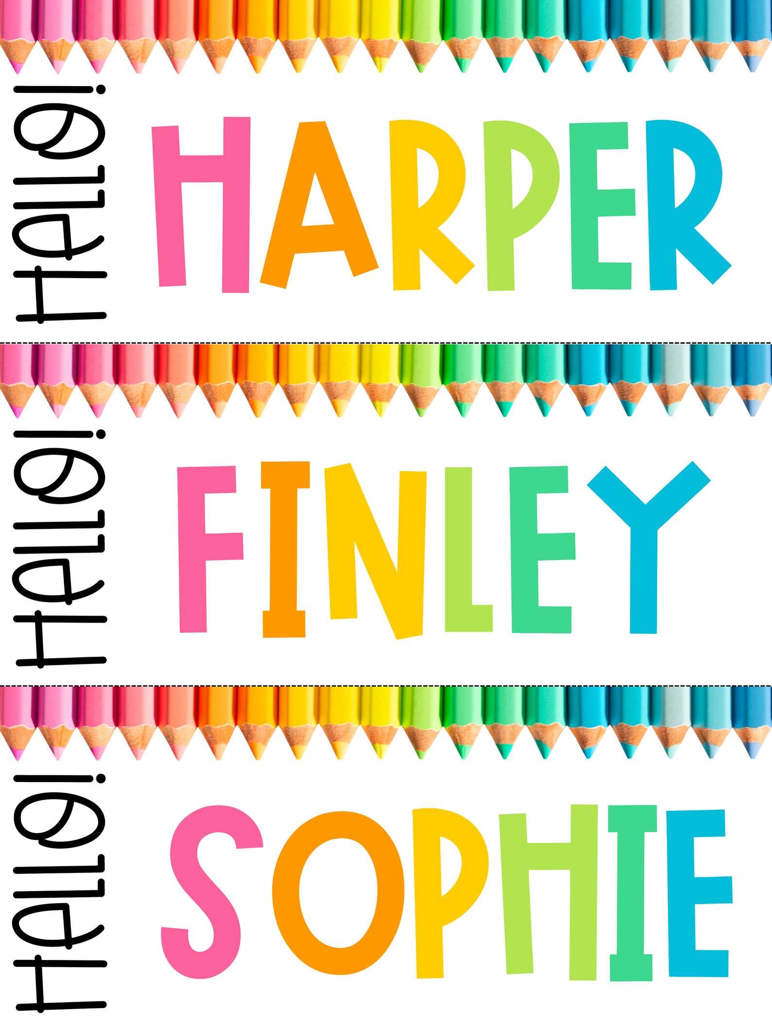 Student Name Tags | Student Desk Plates | Printable Classroom Name Tags ...