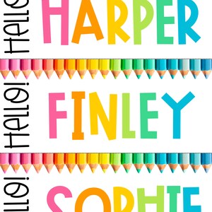 Student Name Tags | Student Desk Plates | Printable Classroom Name Tags ...