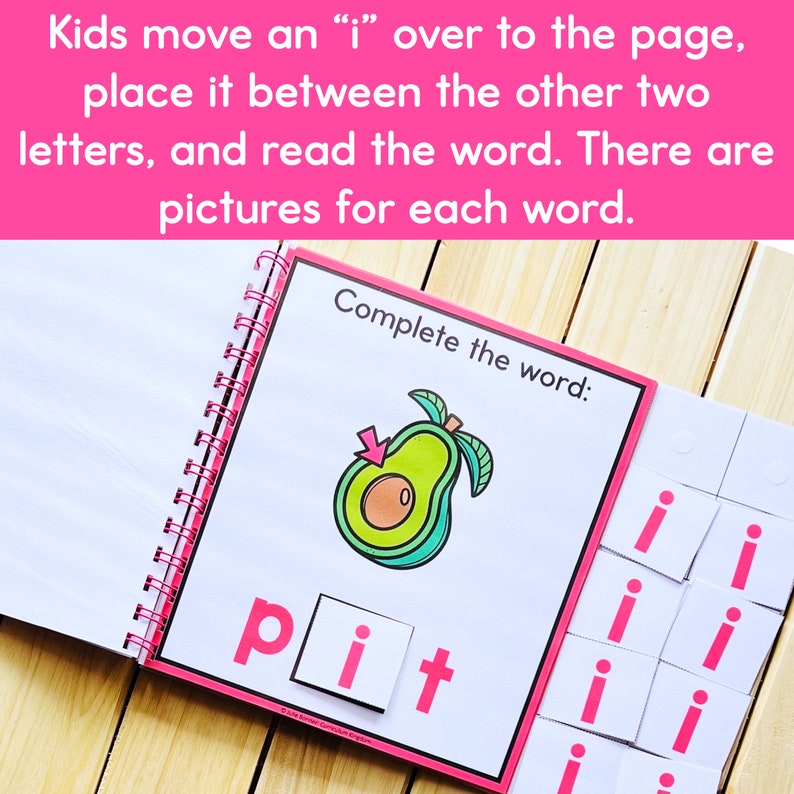 Phonics Adapted Book CVC Short I Words Hands on Interactive - Etsy