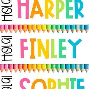 Student Name Tags | Student Desk Plates | Printable Classroom Name Tags ...