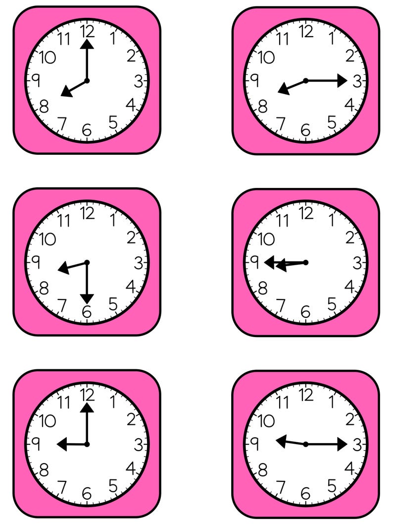 Class Schedule Cards With Pictures | Rainbow Dots Classroom Decor - Etsy