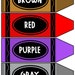 Crayon Color Posters and Labels for Classrooms | Crayon Classroom Decor ...