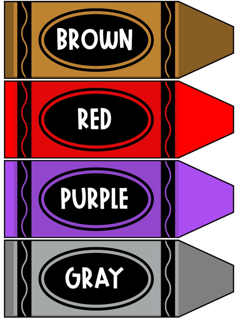 Crayon Color Posters and Labels for Classrooms | Crayon Classroom Decor ...