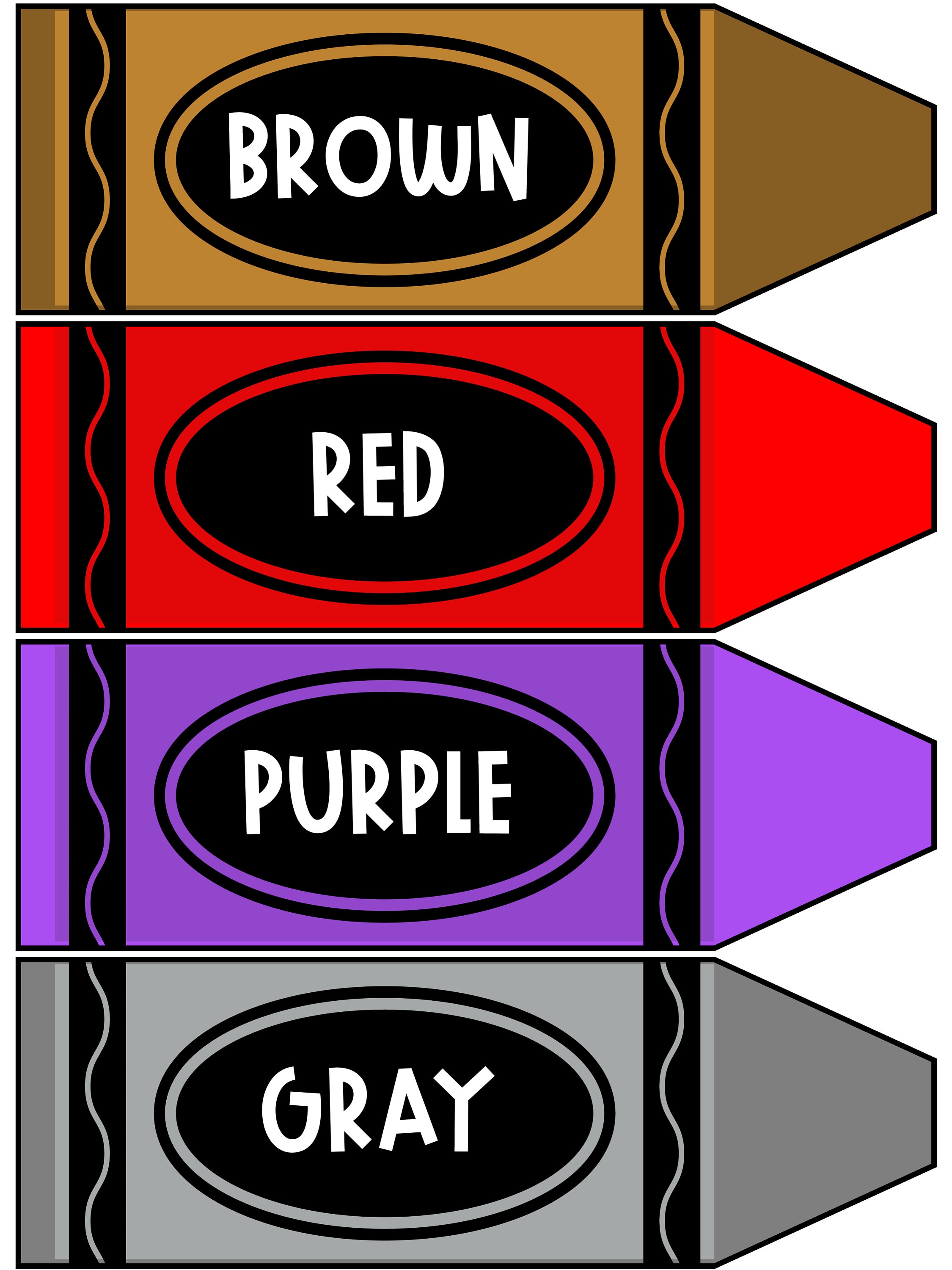 Crayon Color Posters and Labels for Classrooms | Crayon Classroom Decor ...