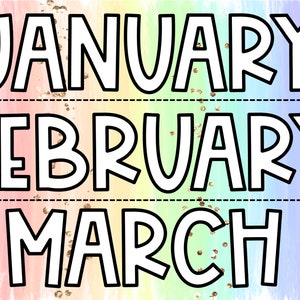 Flip Calendar Classroom | Watercolor Rainbow Classroom Calendar ...