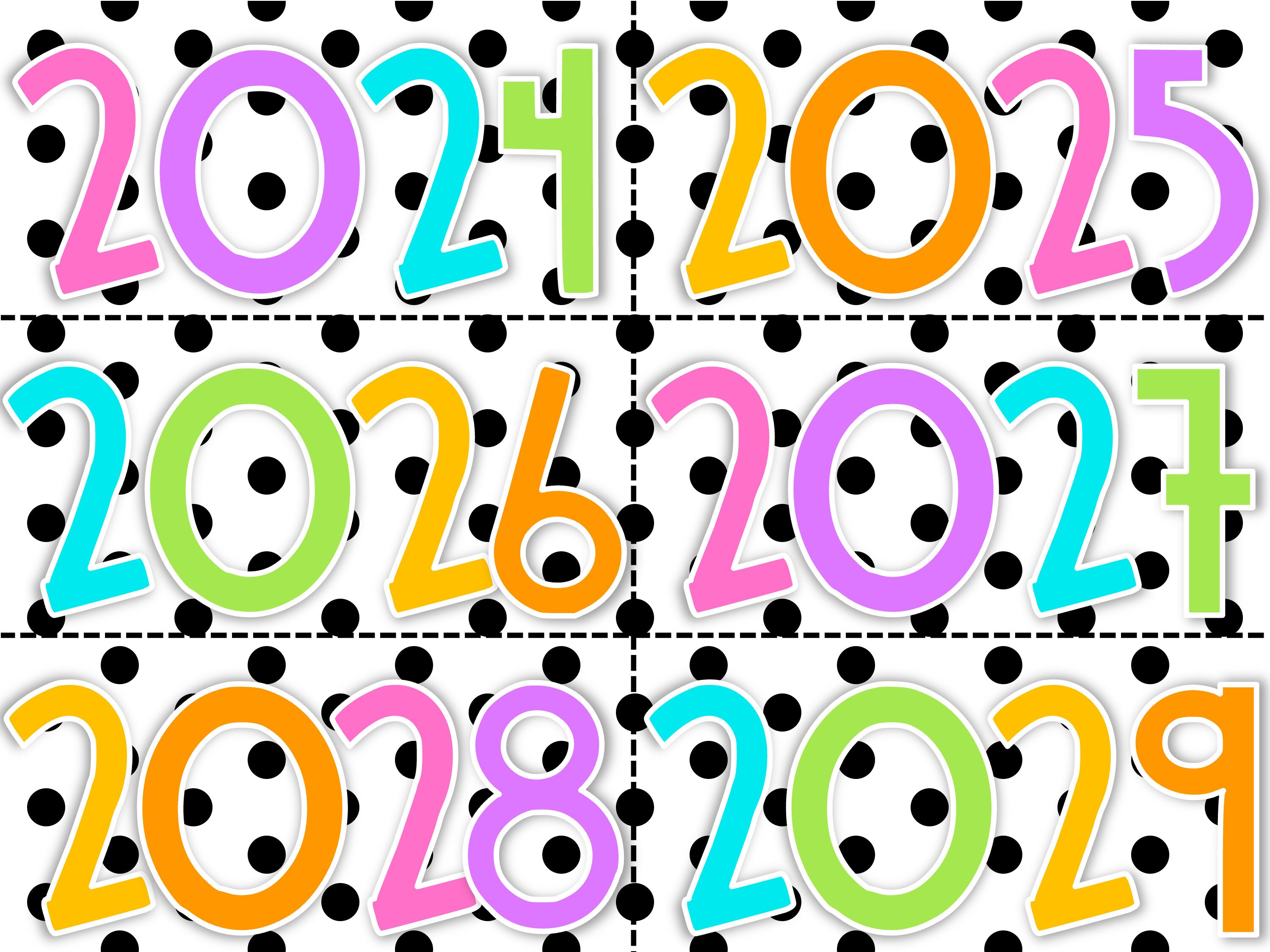 Daily Flip Calendar | Rainbow Flip Calendar | Polka Dot Calendar ...