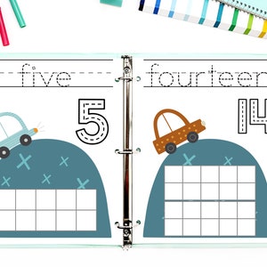 Number Tracing Worksheets Busy Book Printable Number - Etsy