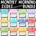 Monthly Good Morning Slides Full Year Bundle | August Good Morning ...