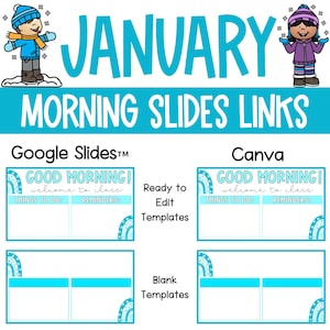 Monthly Good Morning Slides Full Year Bundle | August Good Morning ...