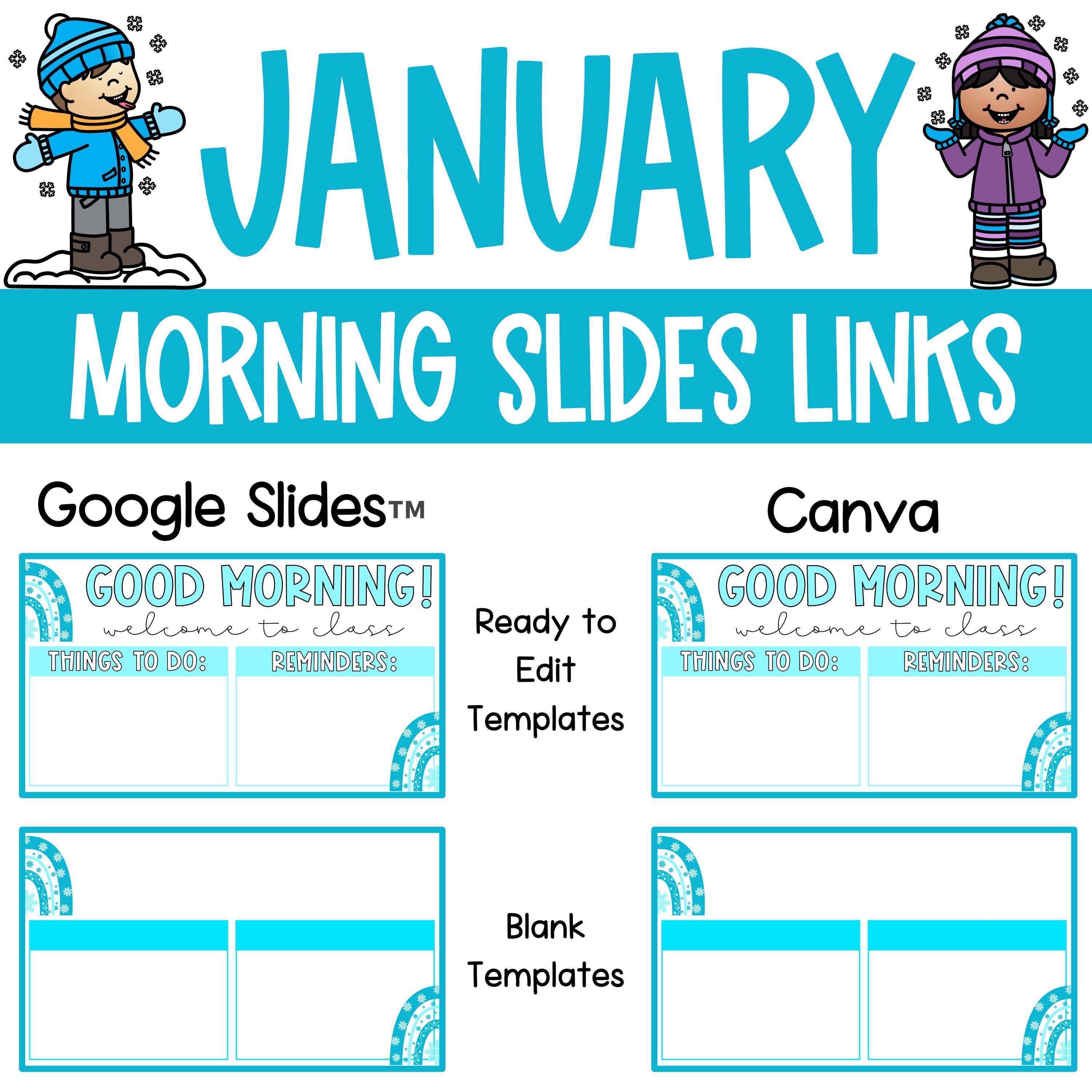 Monthly Good Morning Slides Full Year Bundle | August Good Morning ...