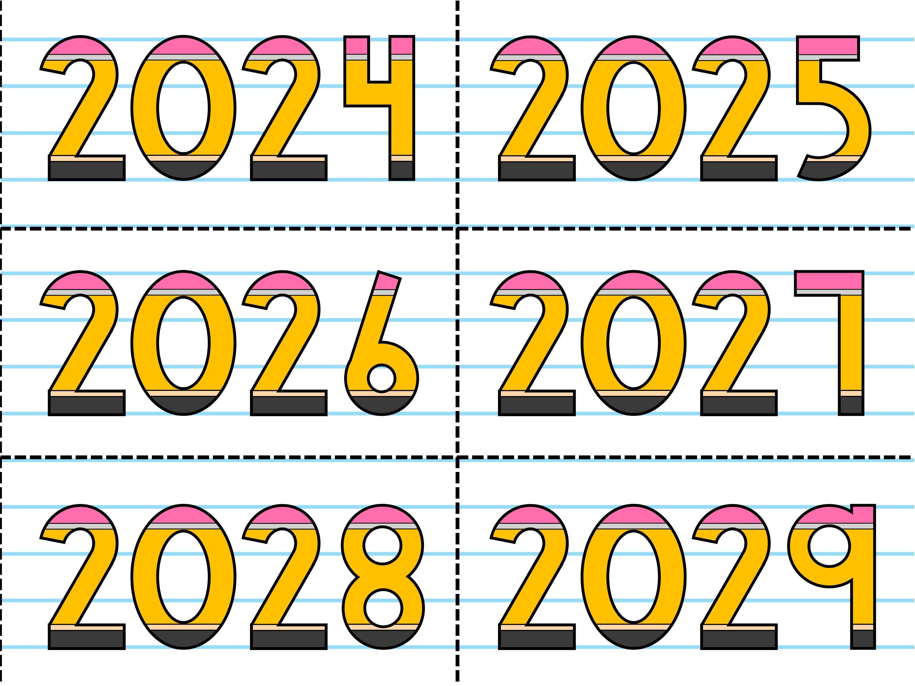 Pencil Flip Calendar | Classroom Flip Calendar | Composition Notebook ...