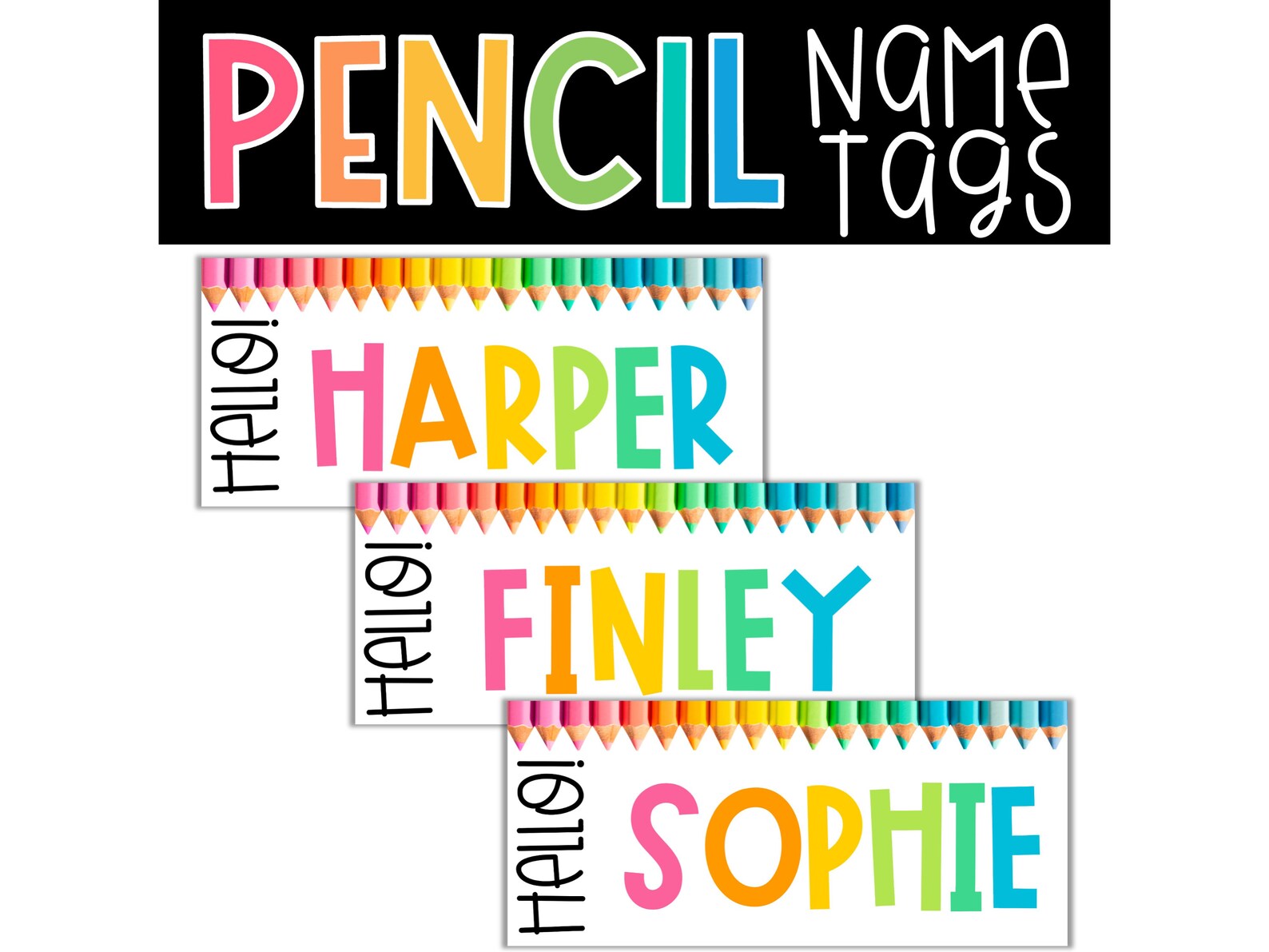 Student Name Tags | Student Desk Plates | Printable Classroom Name Tags ...