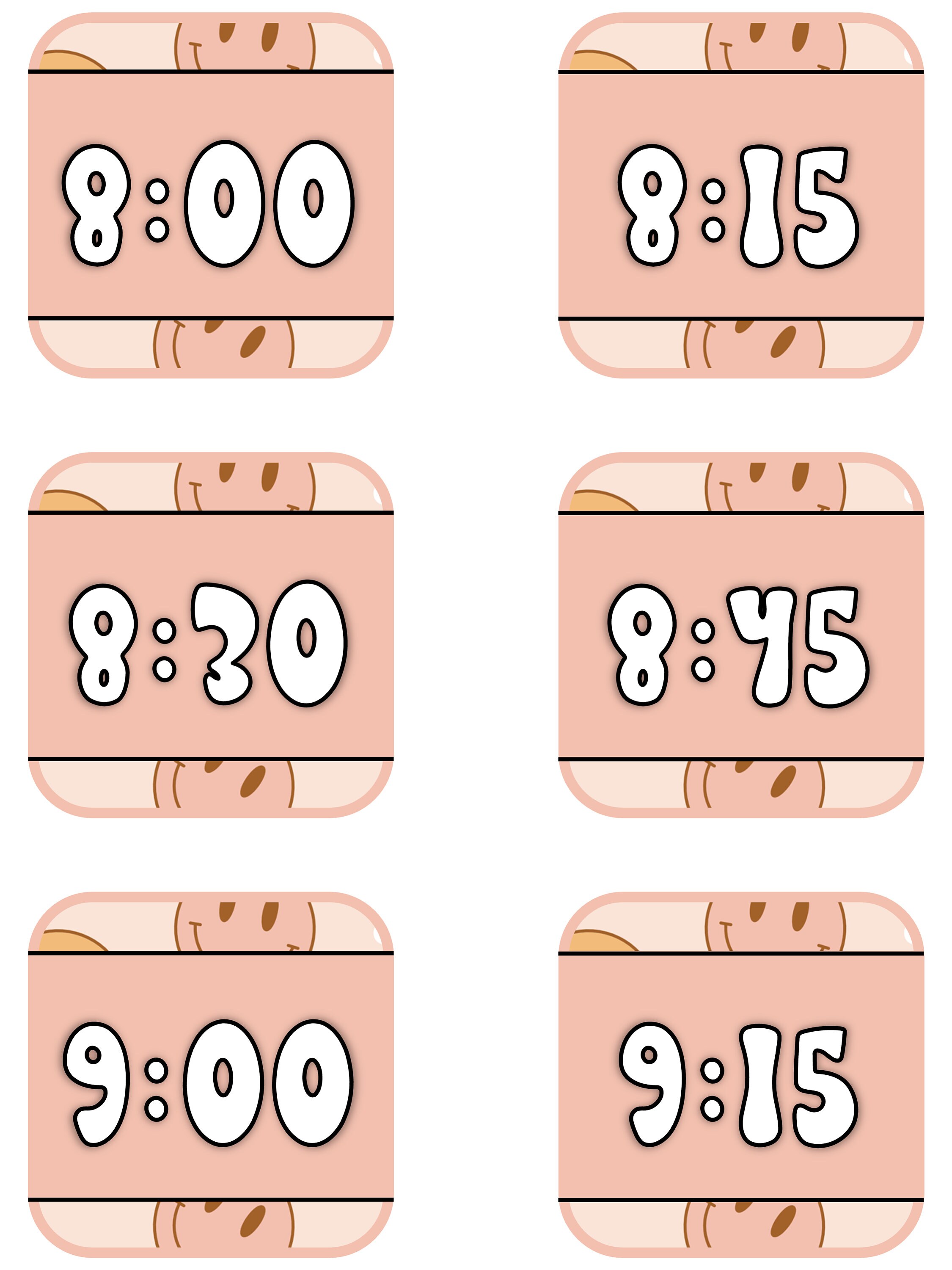 Groovy Retro Schedule Cards With Pictures Groovy Retro Classroom Decor ...