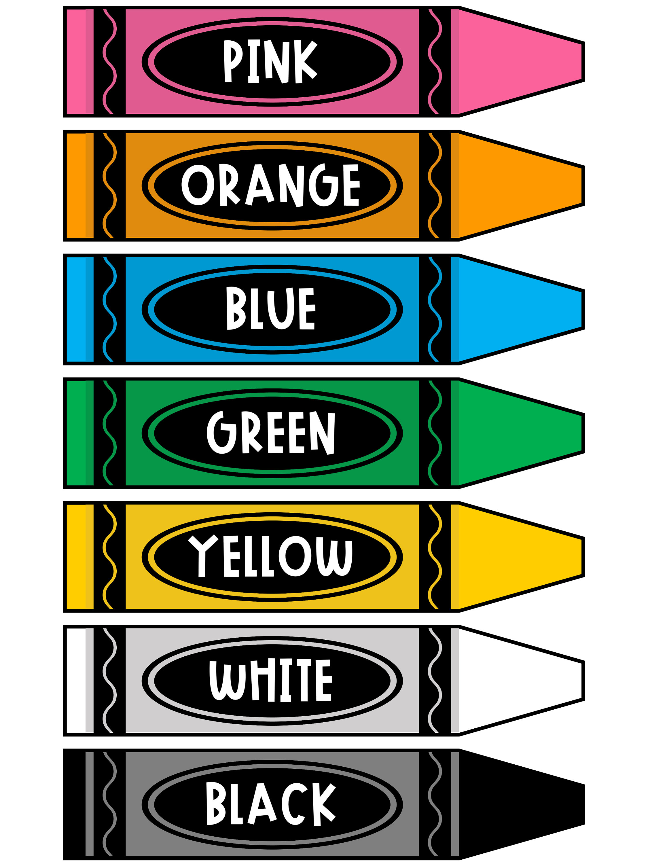Crayon Color Posters and Labels for Classrooms Crayon Classroom Decor ...