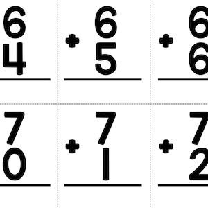 Addition Flash Cards | Printable Flashcards for Kids | Printable ...