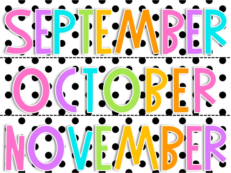 Daily Flip Calendar | Rainbow Flip Calendar | Polka Dot Calendar ...