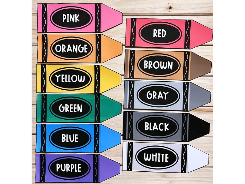 Crayon Color Posters and Labels for Classrooms | Crayon Classroom Decor ...