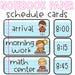 Class Schedule Cards With Pictures | Composition Notebook Classroom ...
