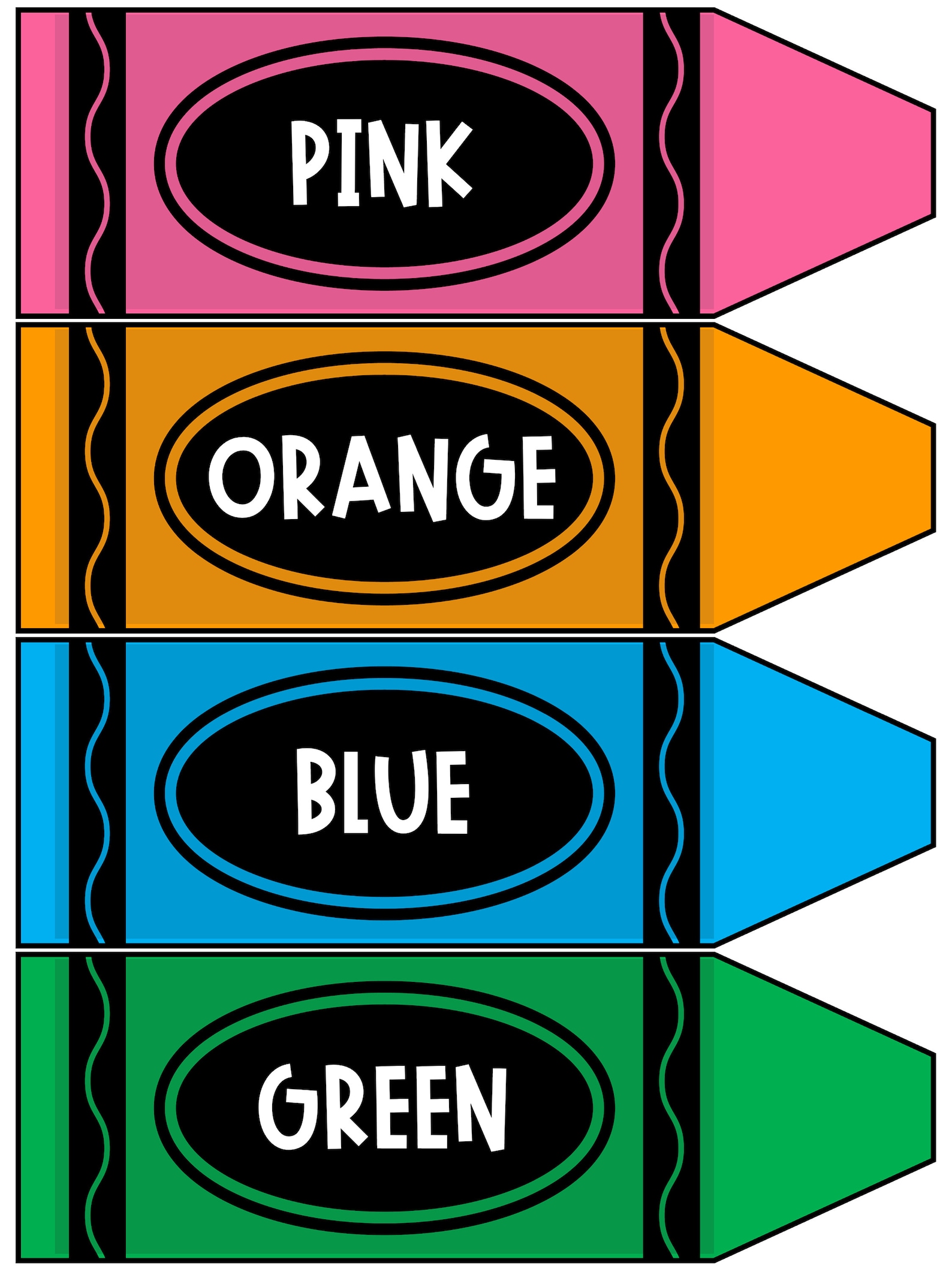 Crayon Color Posters and Labels for Classrooms | Crayon Classroom Decor ...