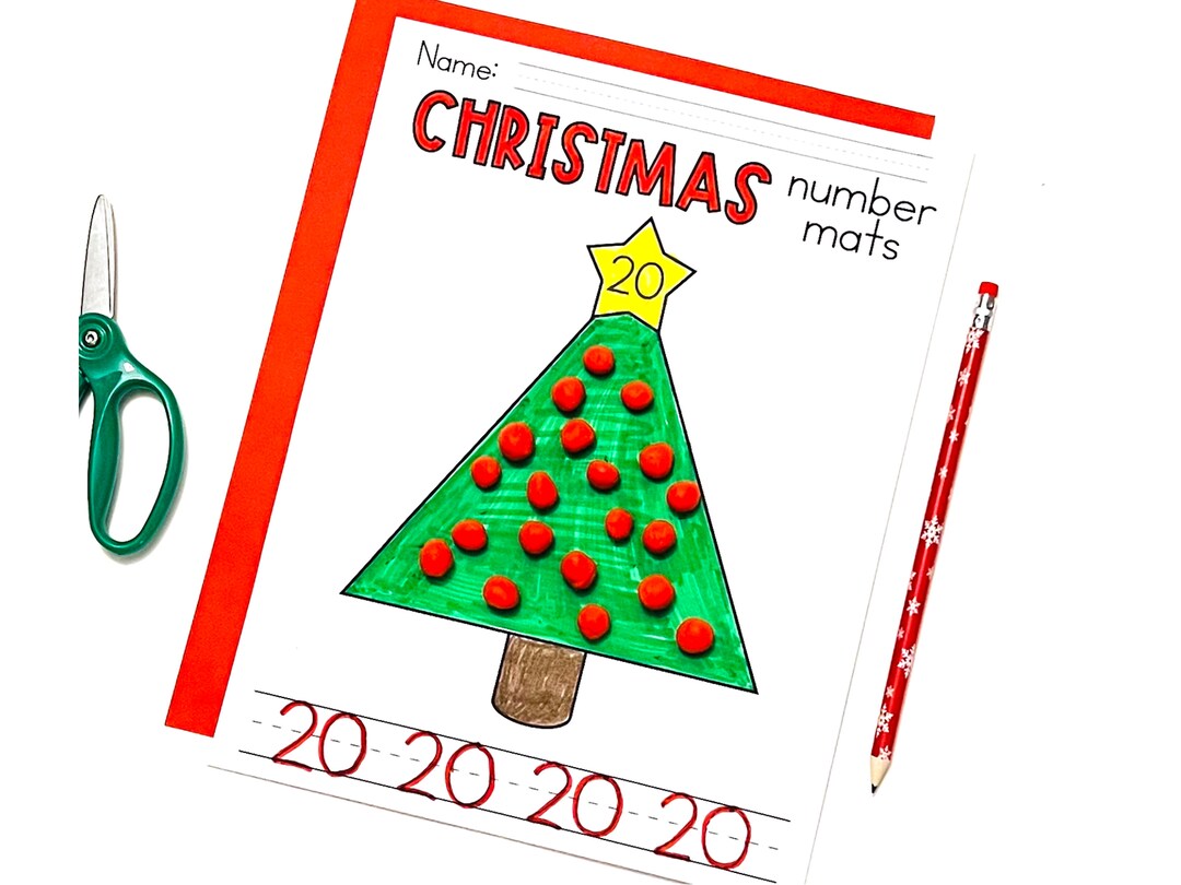 Number Tracing Worksheets | Christmas Worksheets for Kids | Numbers 1 ...